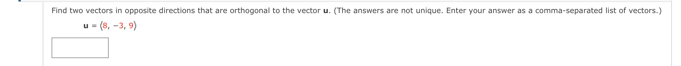 Solved Find two vectors in opposite directions that are | Chegg.com