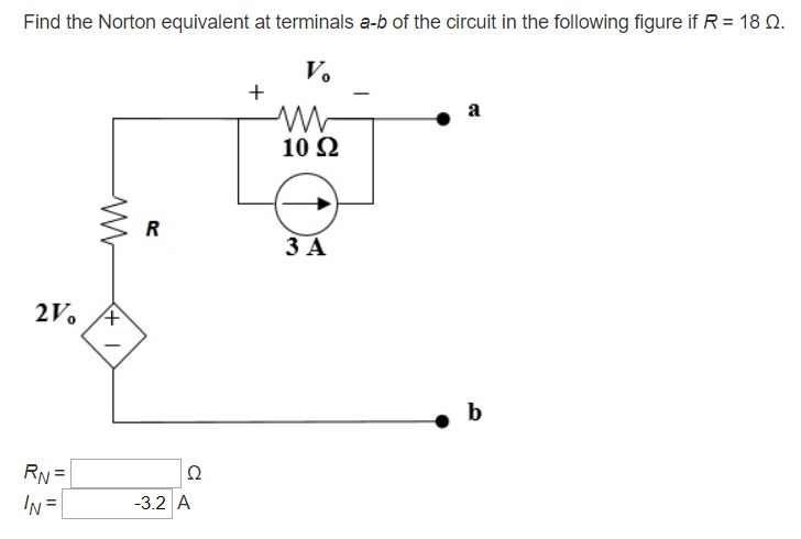 Solved Find the Norton equivalent at terminals a-b of the | Chegg.com