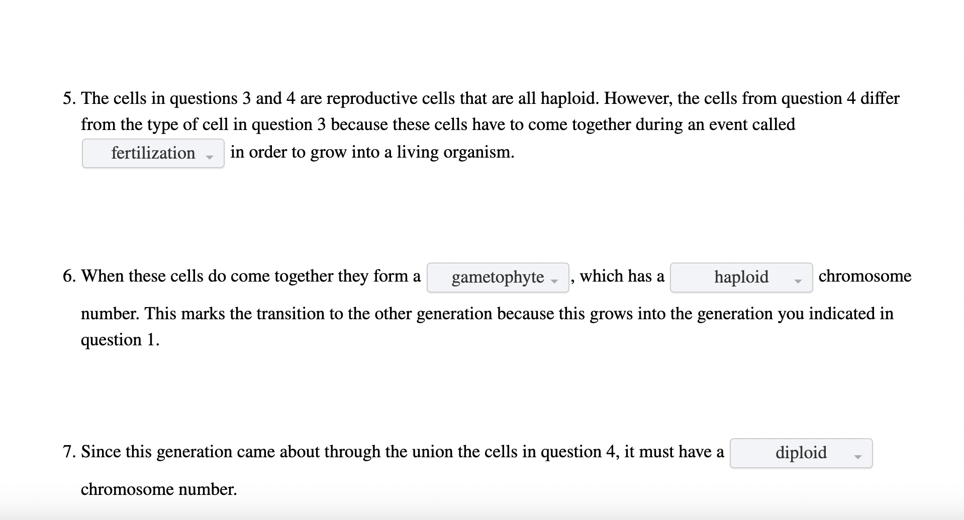 Solved The cells in questions 3 ﻿and 4 ﻿are reproductive | Chegg.com
