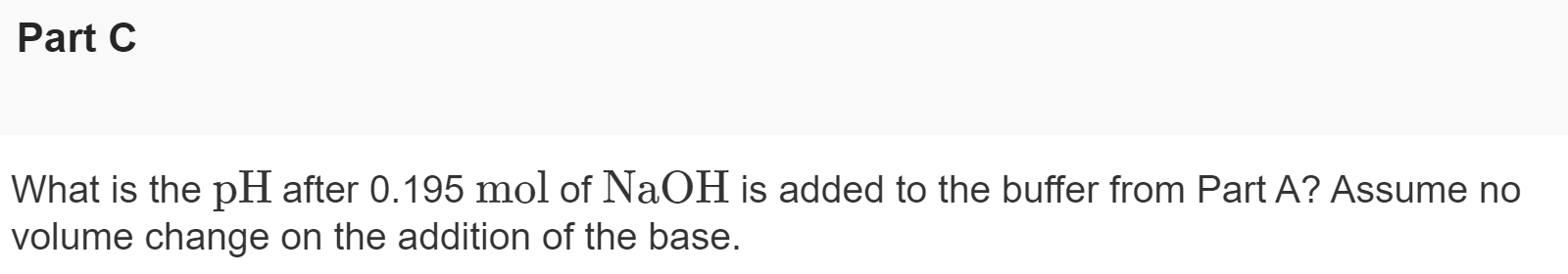 Solved What is the pH of a buffer prepared by adding 0:506 | Chegg.com