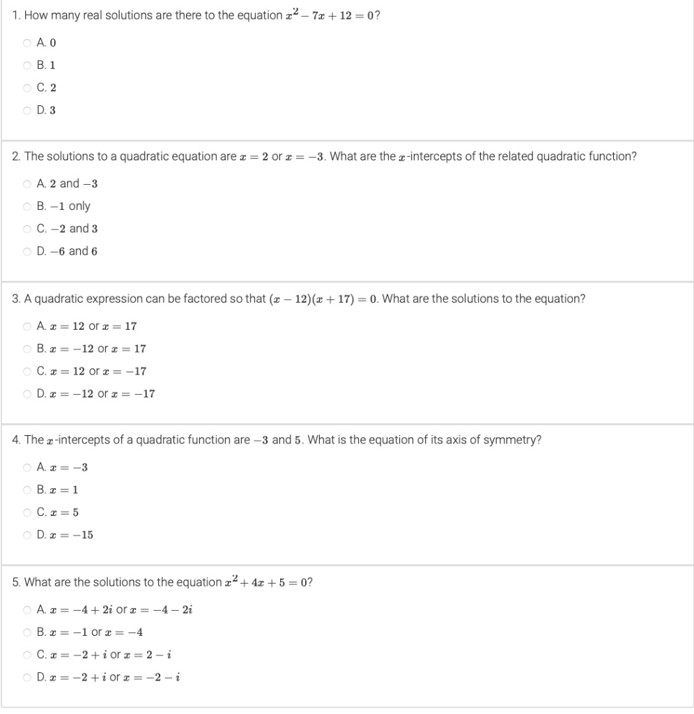 Solved 1. How many real solutions are there to the equation | Chegg.com