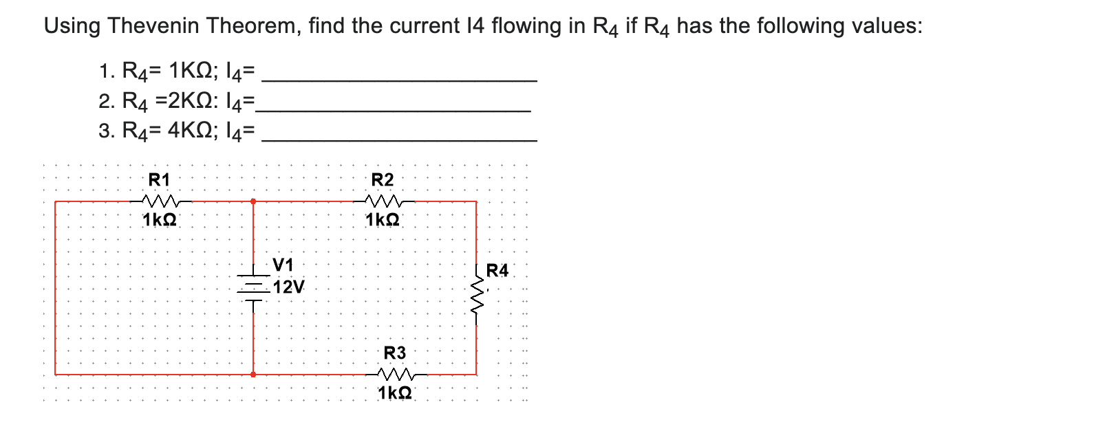 Solved Using Thevenin Theorem, find the current 14 flowing | Chegg.com