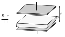 Solved A capacitor with two parallel plates is connected | Chegg.com
