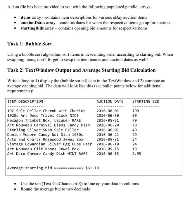 Solved A data file has been provided to you with the | Chegg.com