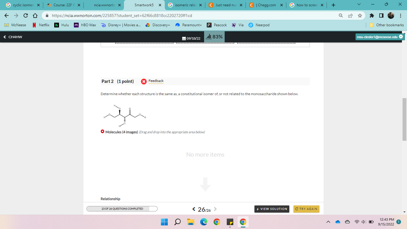 Solved Determine whether each structure is the same as, a | Chegg.com
