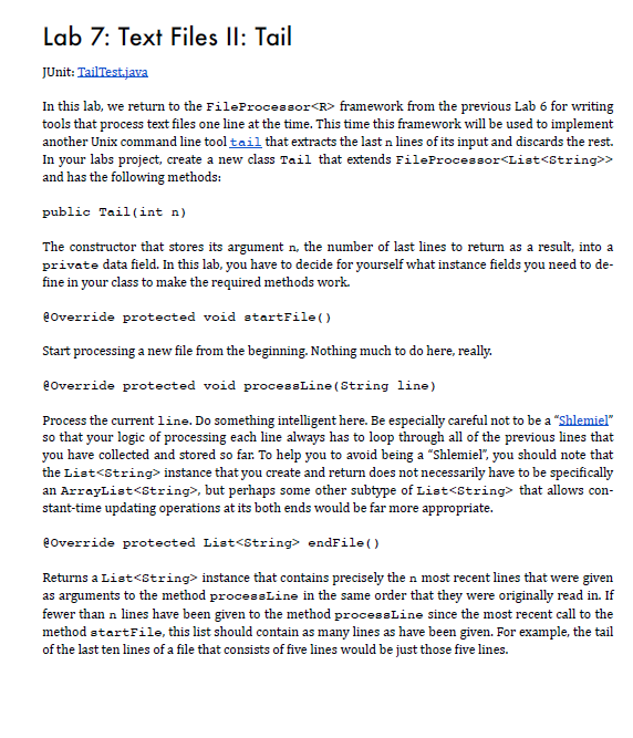 Solved In this lab, we return to the FileProcessor R | Chegg.com