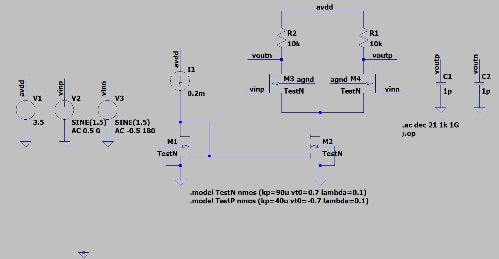 Solved Task 1: Construct the single stage differential | Chegg.com