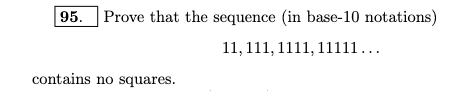 Solved 95. Prove that the sequence (in base-10 notations) | Chegg.com