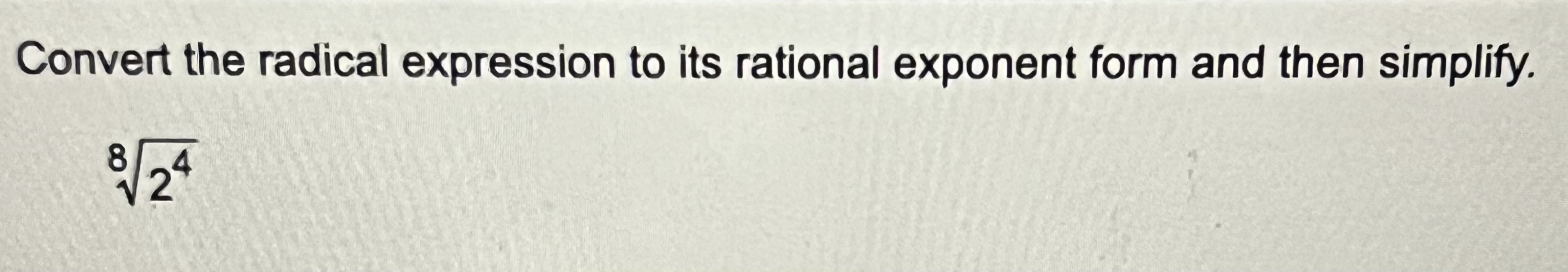 Solved Convert the radical expression to its rational | Chegg.com