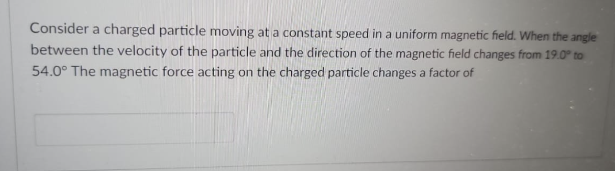 Solved Consider a charged particle moving at a constant | Chegg.com