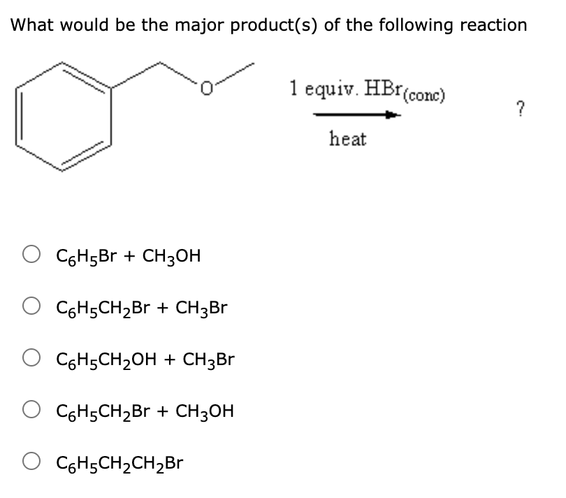 Solved The product(s) of the following reaction excess HI | Chegg.com
