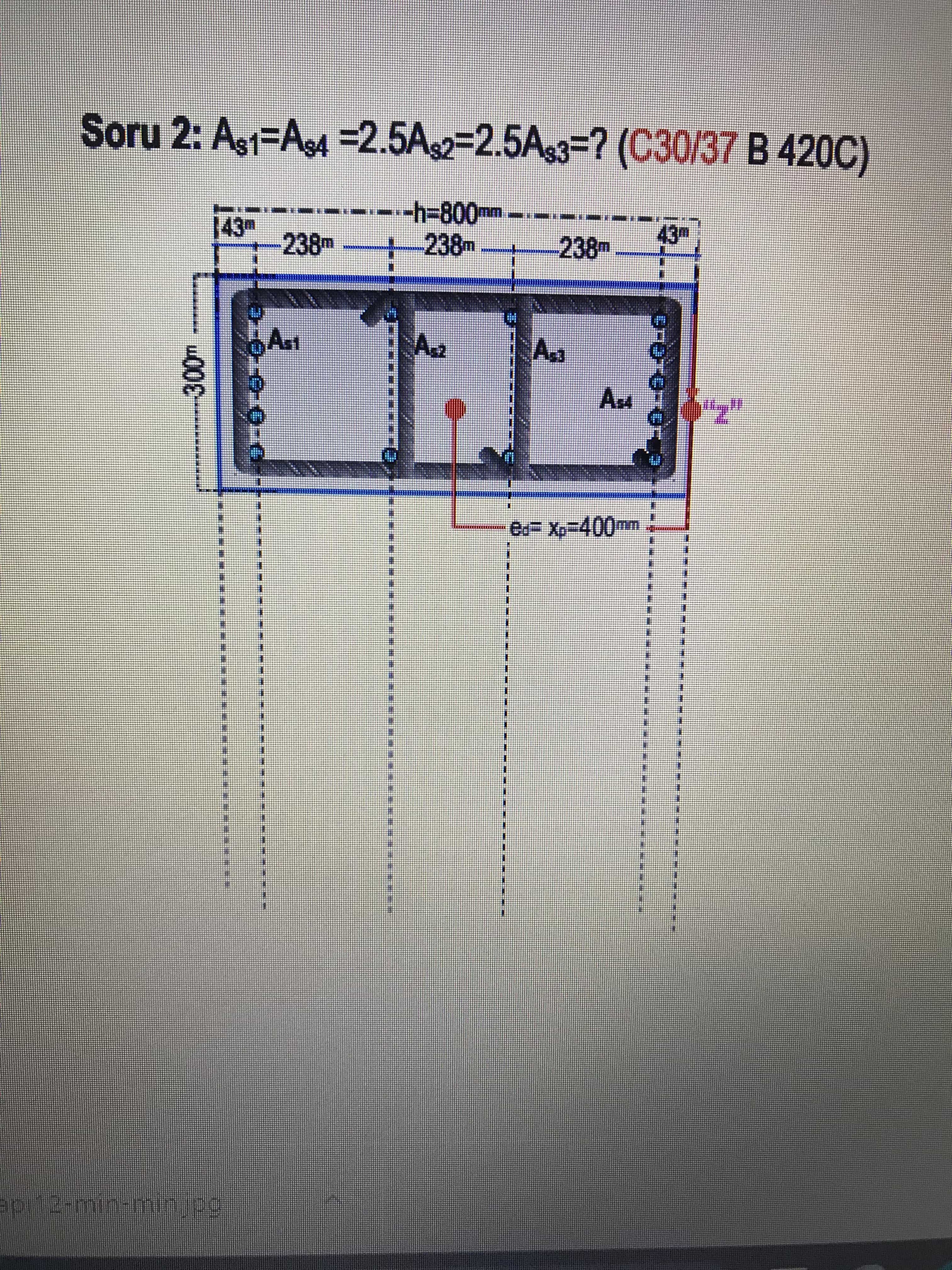 edx=0.4m / Nd=2000 kN / Md=800kNm | Chegg.com