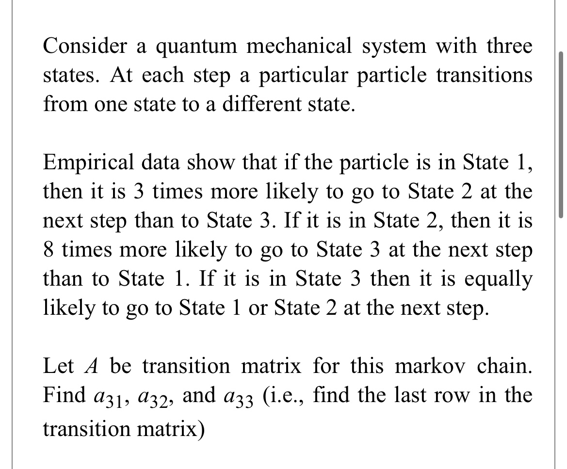 Solved Consider a quantum mechanical system with | Chegg.com