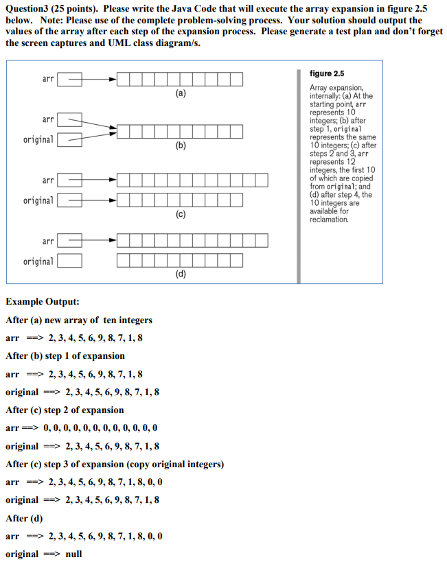 Solved Question3 (25 points). Please write the Java Code | Chegg.com Solved Question3 (25 points). Please write the Java Code | Chegg.com