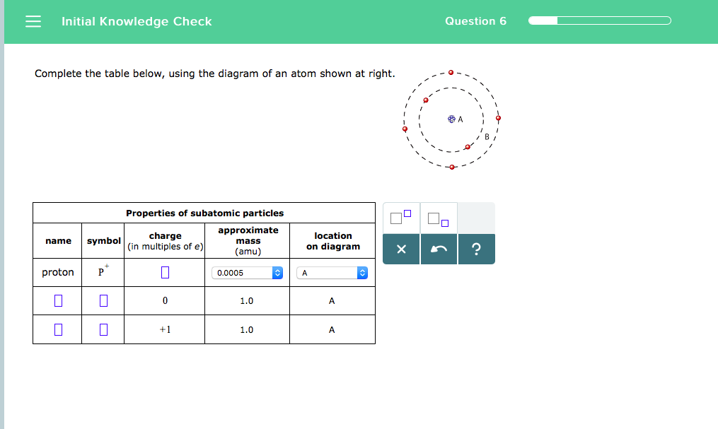 Solved Initial Knowledge Check Question 6 Complete the table | Chegg.com