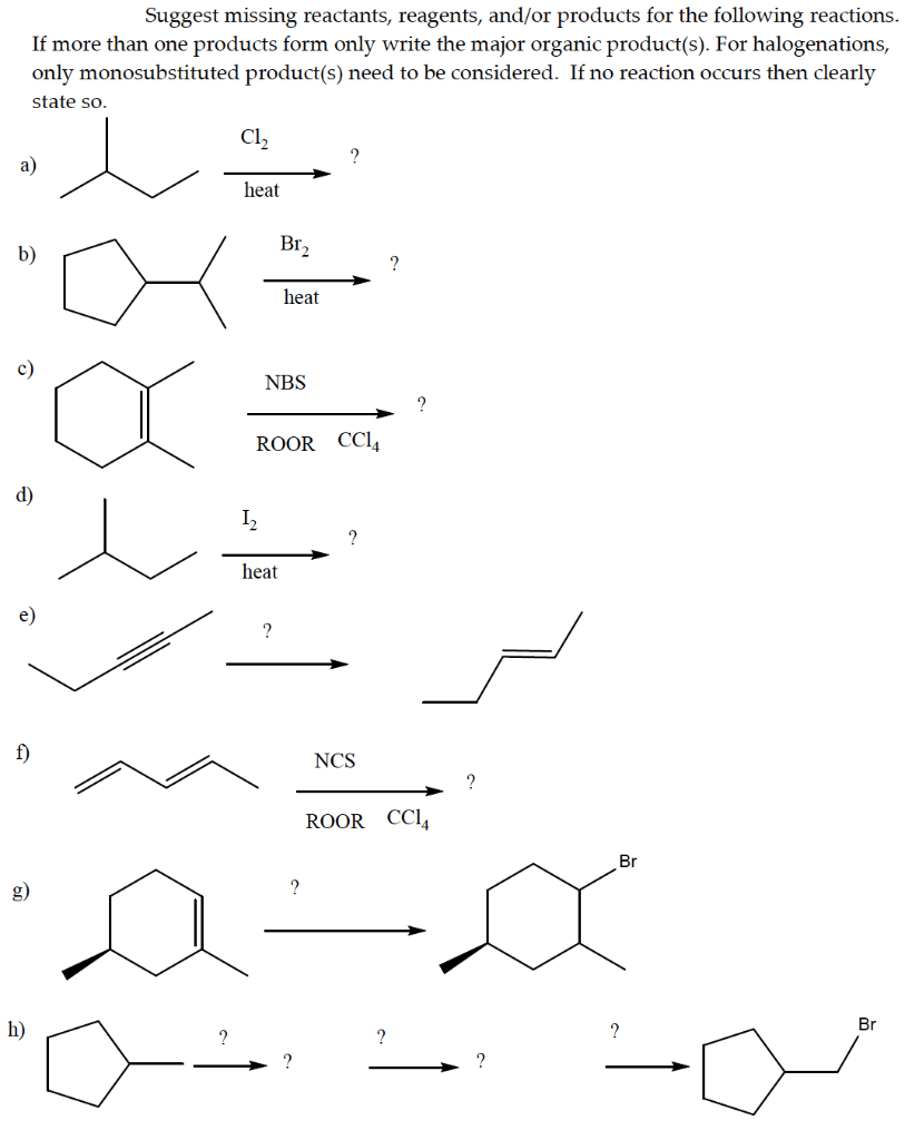 Solved Suggest missing reactants, reagents, and/or products | Chegg.com