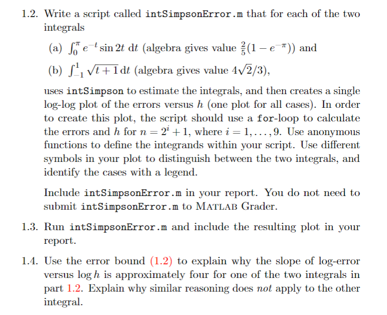 Solved Simpson's integration rule for equispaced data is n-1 | Chegg.com