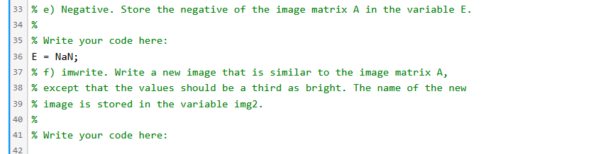 Solved 1 % Image ABCs 2 img1 = 'abcs.jpeg'; 3 img 2 = | Chegg.com
