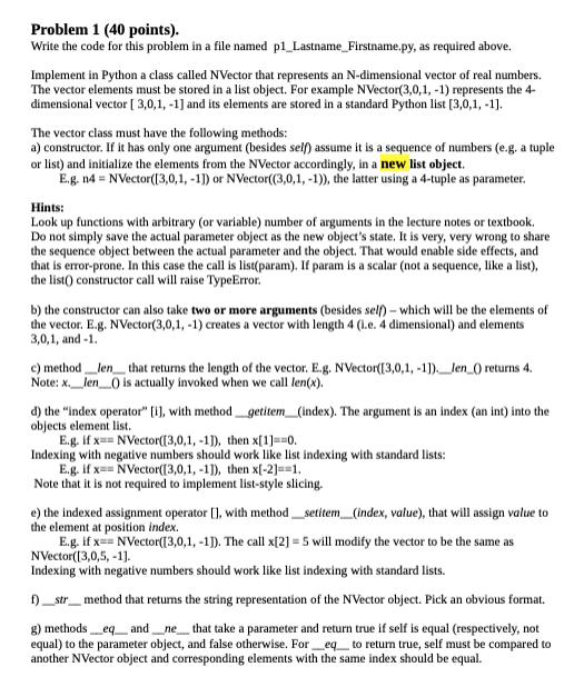 Solved Problem 1 40 Points Write The Code For This 