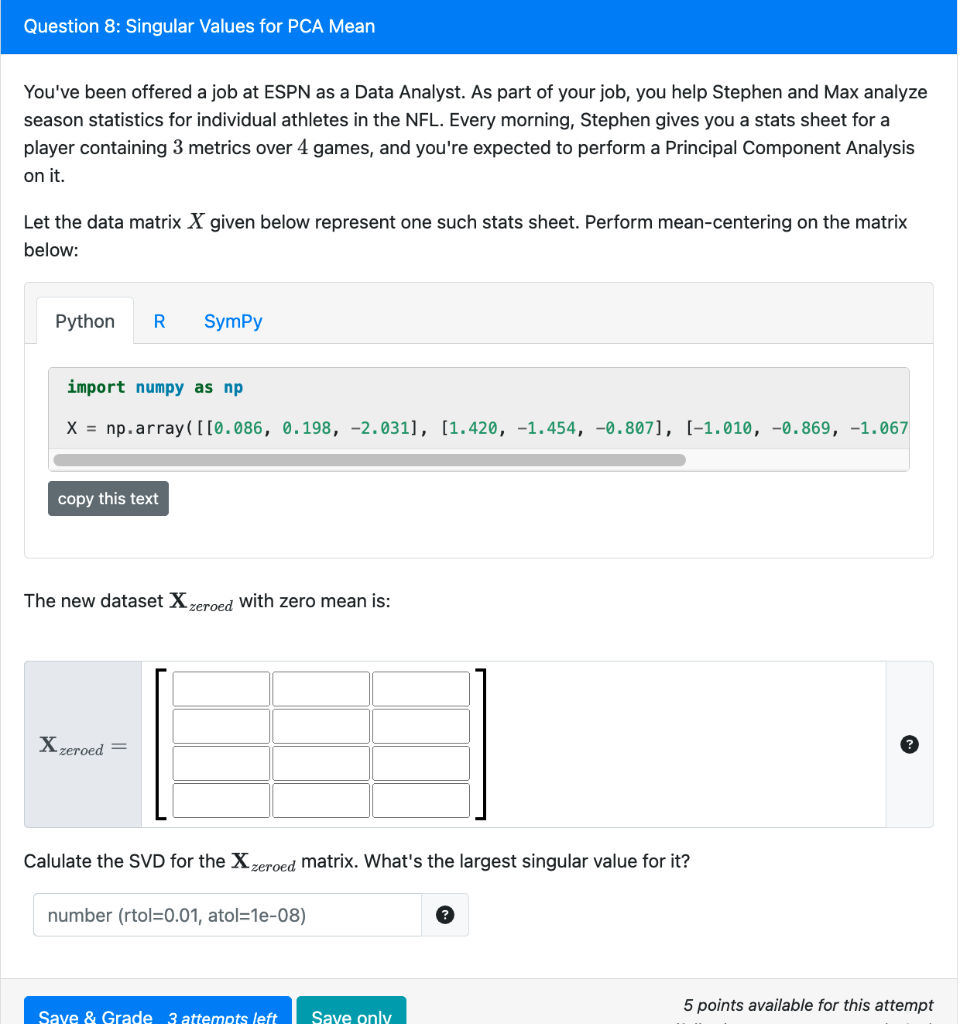 Solved You've been offered a job at ESPN as a Data Analyst. | Chegg.com