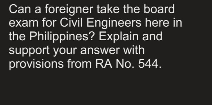 Solved When was RA No. 544 amended and what part of the law | Chegg.com