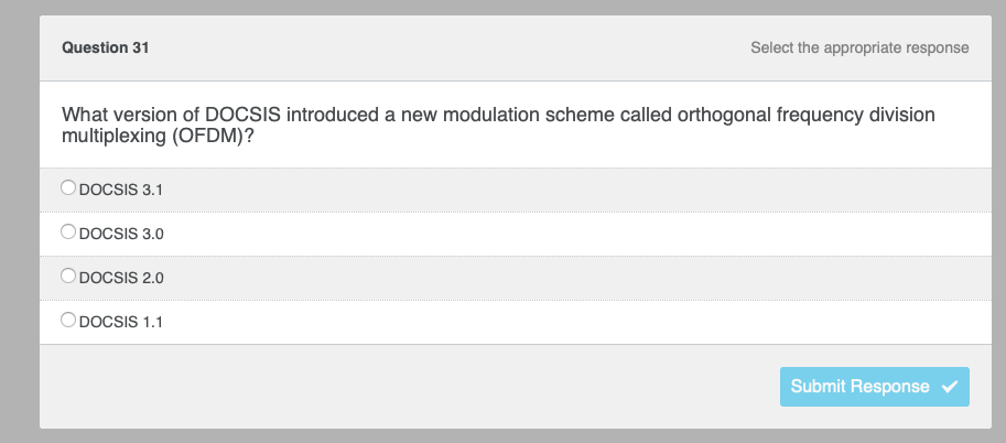 Solved What version of DOCSIS introduced a new modulation | Chegg.com