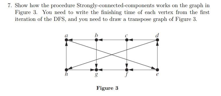 Solved 7. Show how the procedure | Chegg.com
