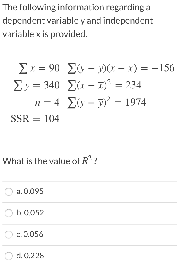 Solved The following information regarding a dependent | Chegg.com