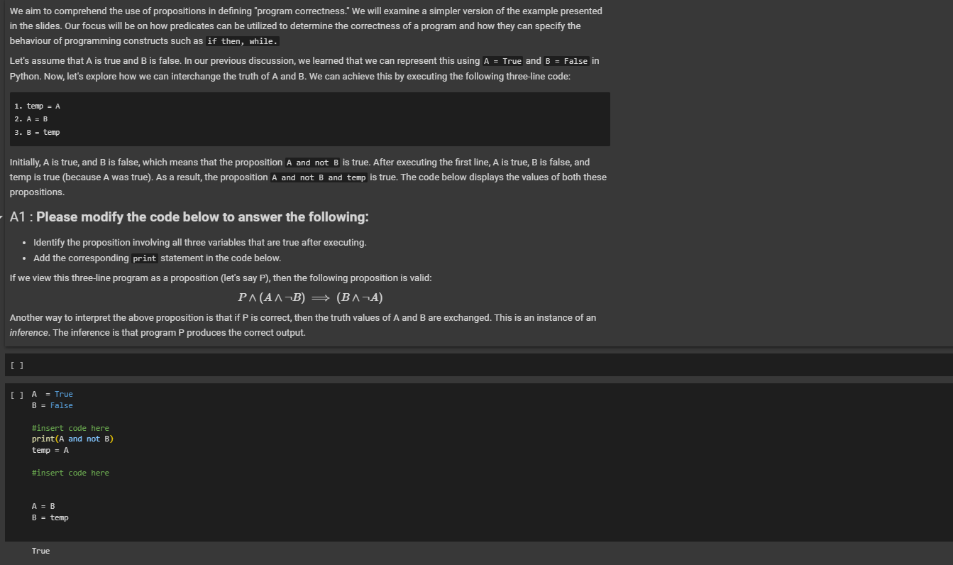 Solved We aim to comprehend the use of propositions in | Chegg.com