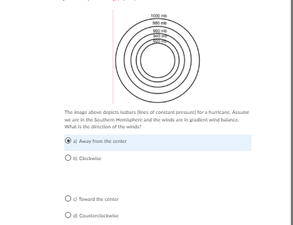 Solved The image above depicts isobars (lines of constant | Chegg.com