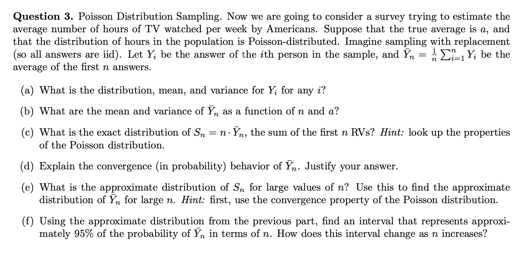 Solved Question 3. Poisson Distribution Sampling. Now we are | Chegg.com