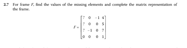 Solved 2.7 For frame F, find the values of the missing | Chegg.com