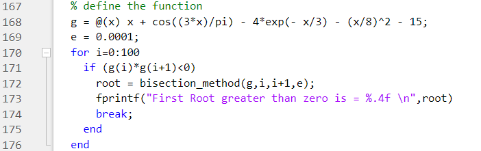 Solved Using MATLAB For g(x) = x + cos(3 x / pi) - 4 exp(- | Chegg.com