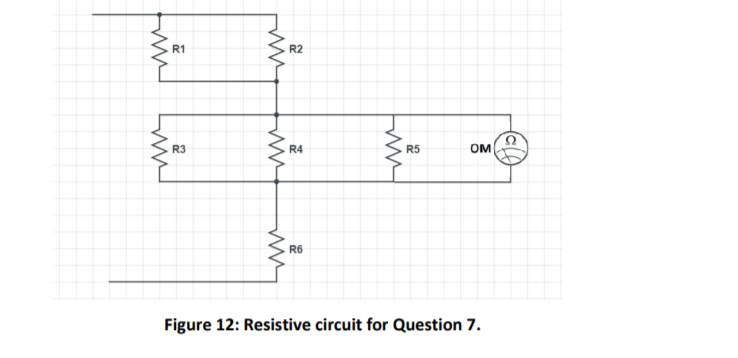 Solved } R2 + 9V } R1 R3 VM Figure 9: Resistive circuit for | Chegg.com