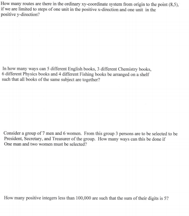 Solved How many routes are there in the ordinary | Chegg.com