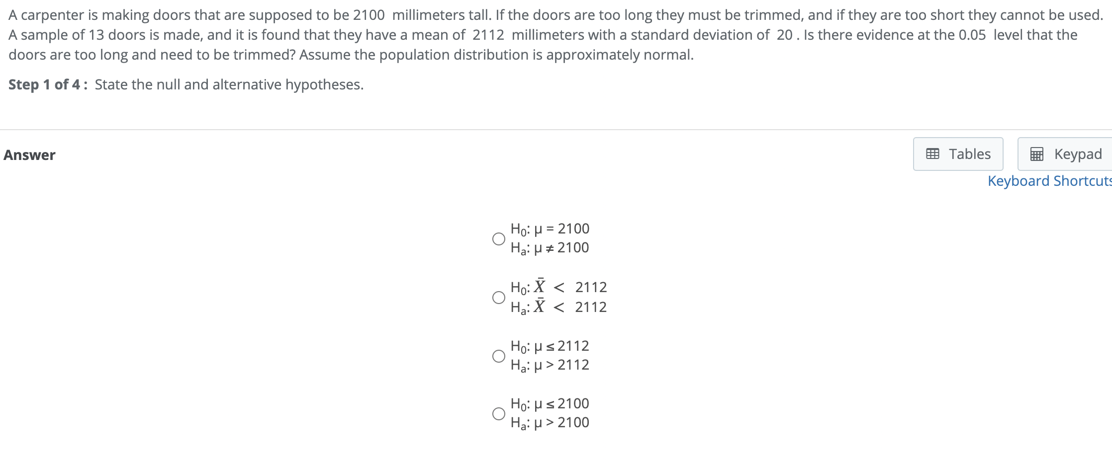 Solved Step 2 Of 4 Find The Value Of The Test Statistic
