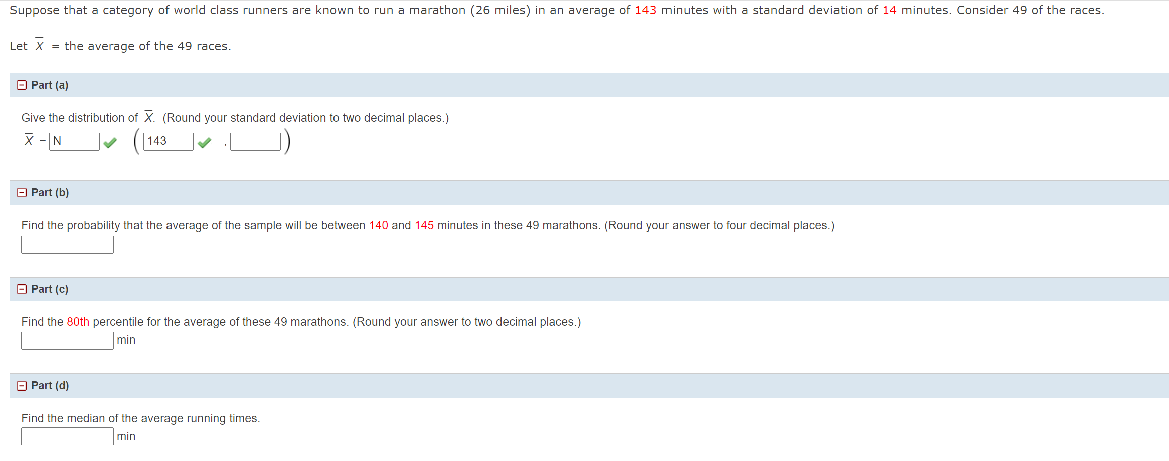 Solved Suppose that a category of world class runners are | Chegg.com