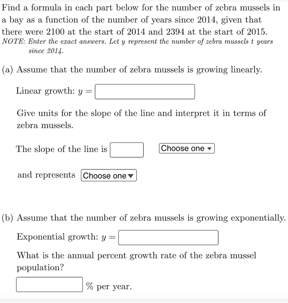 Solved Find A Formula In Each Part Below For The Number Of 