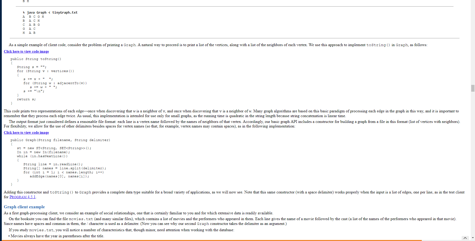 Modify the “Graph” program given in the textbook | Chegg.com