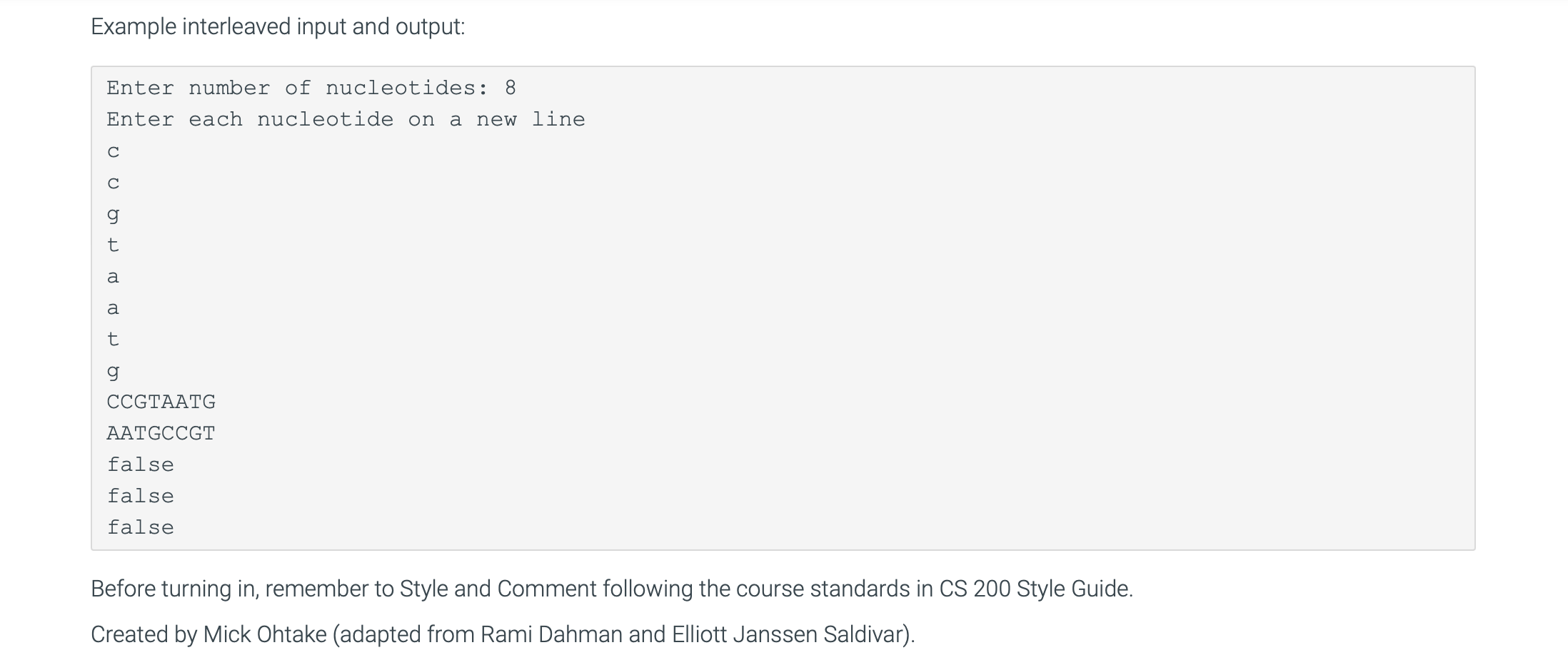 Solved 9.14∗⋆⋆ zyLab: DNA Sequencing The goal of this | Chegg.com