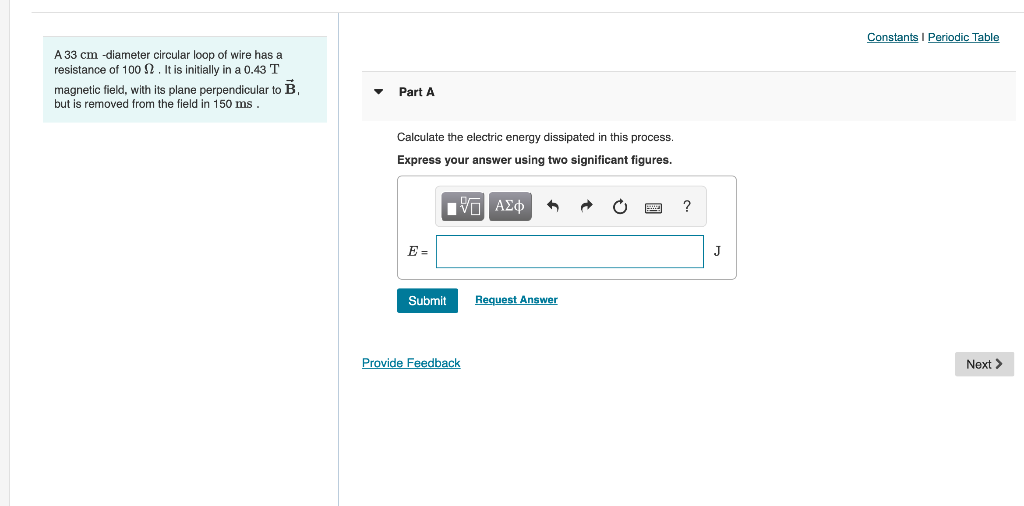 Solved Constants Periodic Table A 33 cm -diameter circular | Chegg.com