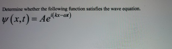 Solved Determine whether the following function satisfies | Chegg.com