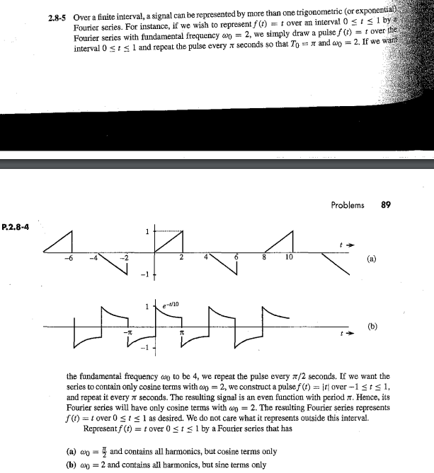 Solved 8-5 Oyer a finite interval, a signal can be | Chegg.com