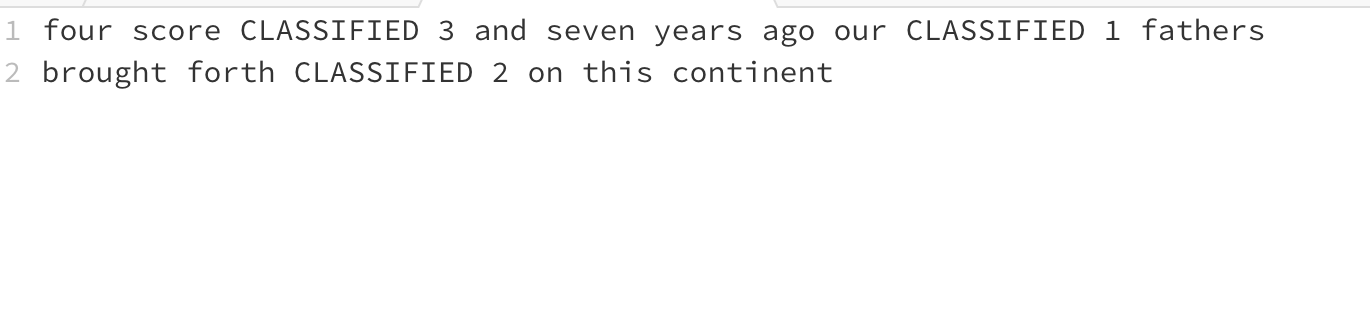 Solved Redact Write a static method called redact that takes | Chegg.com