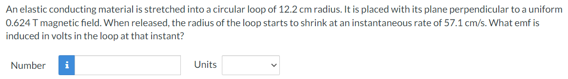 Solved An elastic conducting material is stretched into a | Chegg.com