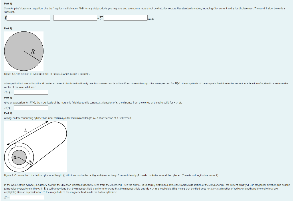 Solved Part 1) subscript. Figare 1, Cross-sextion ol | Chegg.com