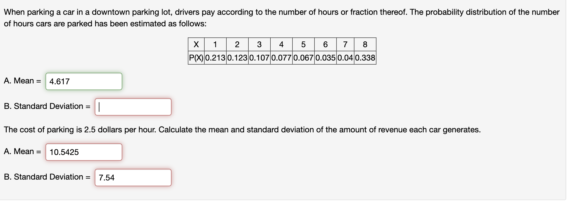 Solved When parking a car in a downtown parking lot, drivers | Chegg.com