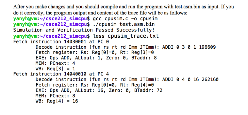 A CPU Simulator In this project, you will write a | Chegg.com
