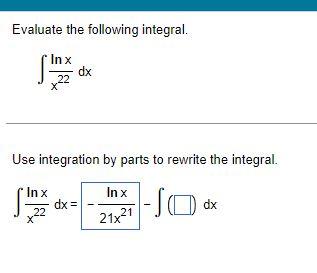 Solved evaluate the following integral. integrate | Chegg.com