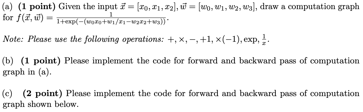 (a) (1 point) Given the input | Chegg.com